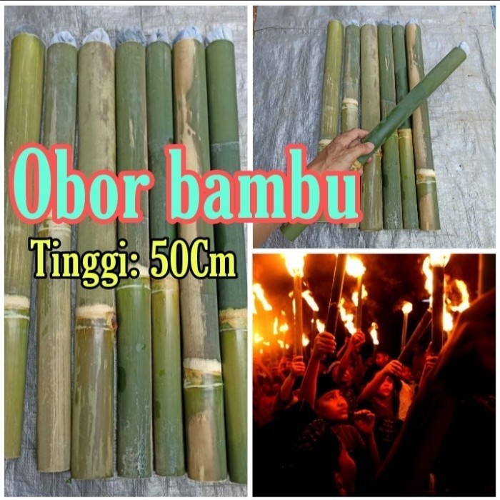 Jual Bambu obor - Obor bambu - coleng - Lampu penerangan | Shopee Indonesia