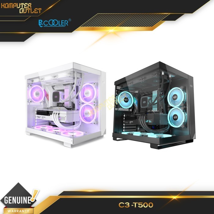 Jual PCCooler C3-T500 ARGB Casing Komputer | PC Cooler C3T500 ATX PC ...