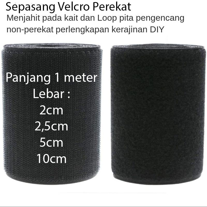 Jual GPRT Sepasang Velcro Perekat Panjang 1 meter Lebar 2cm, 2,5cm, 5cm ...