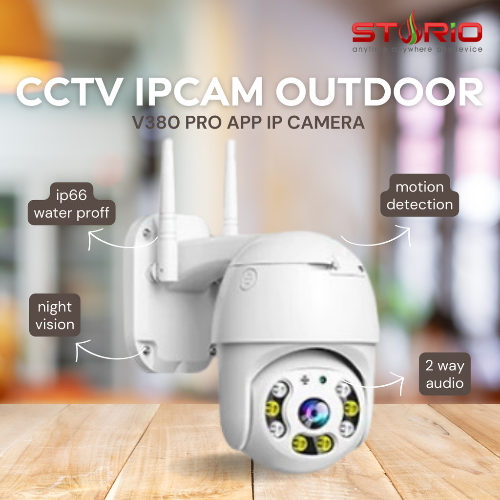 Jual [GARANSI] CCTV IPCam Outdoor Camera Wifi V380 Pro App Rotate 360 ...