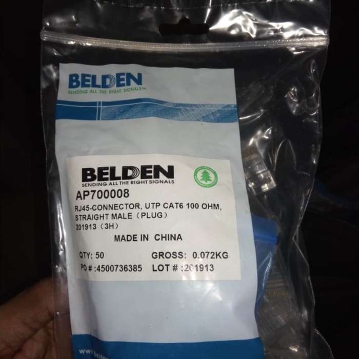 Jual Belden Connector RJ45 CAT6 AP700008 Original | Shopee Indonesia