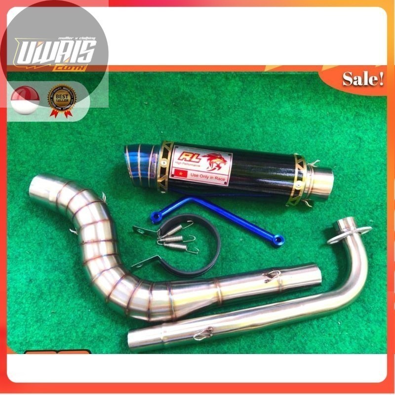 Jual Rl RED LEO EXHAUST RACING 1SET OPEN Spec FOR XRM 110/125 WAVE 100 ...