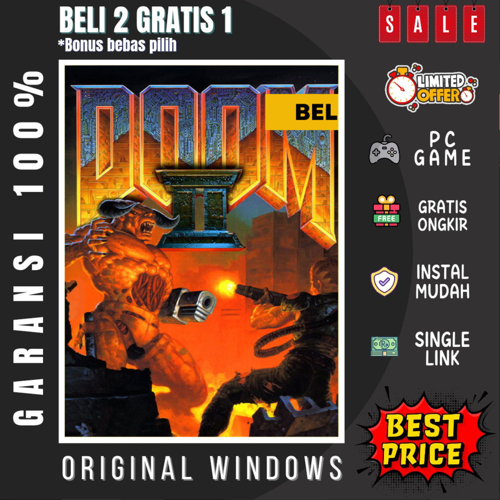 Jual DOOM + DOOM II - GAME PC - GAME LAPTOP - PC GAMES - BELI 2 GRATIS ...