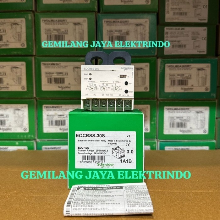 Jual SCHNEIDER EOCR-SS 3-30A ELECTRONIC OVER CURRENT RELAY 24-240VAC/DC / SCHNEIDER EOCRSS 30S ...