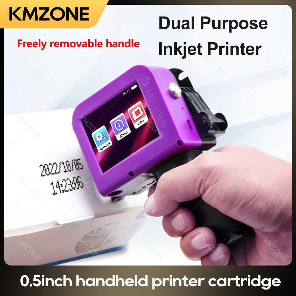 Jual 12.7mm Nozzle Mini Handheld Inkjet Printer QR Barcode Batch Date ...