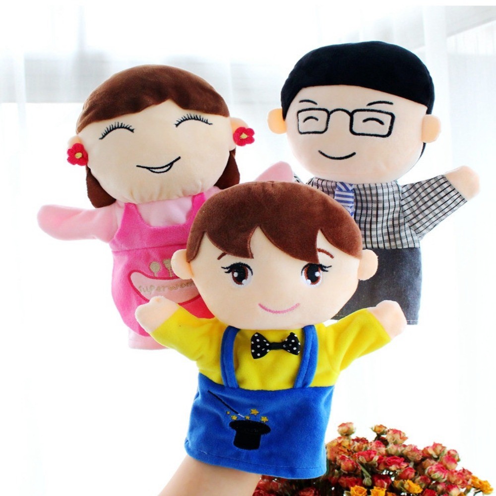 Jual Dolls Bed Story Learning Family Finger Puppets Familys Members ...