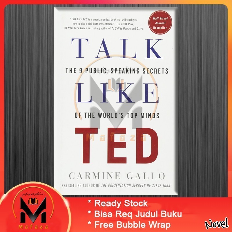 Jual Buku Talk like Ted by Carmine Gallo (English/Indonesia) | Shopee Indonesia