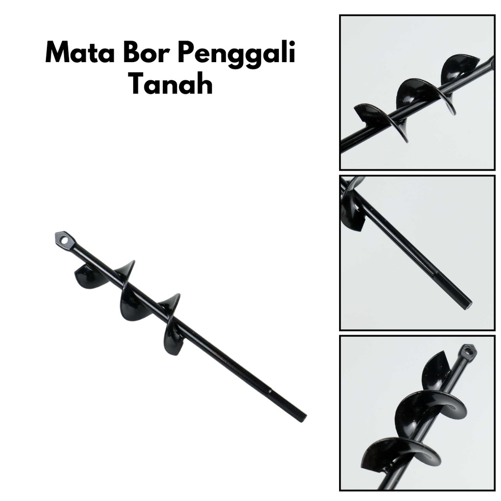 Jual SPCR Mata Bor Penggali Tanah Garden Auger Drill Steel Titanium ...