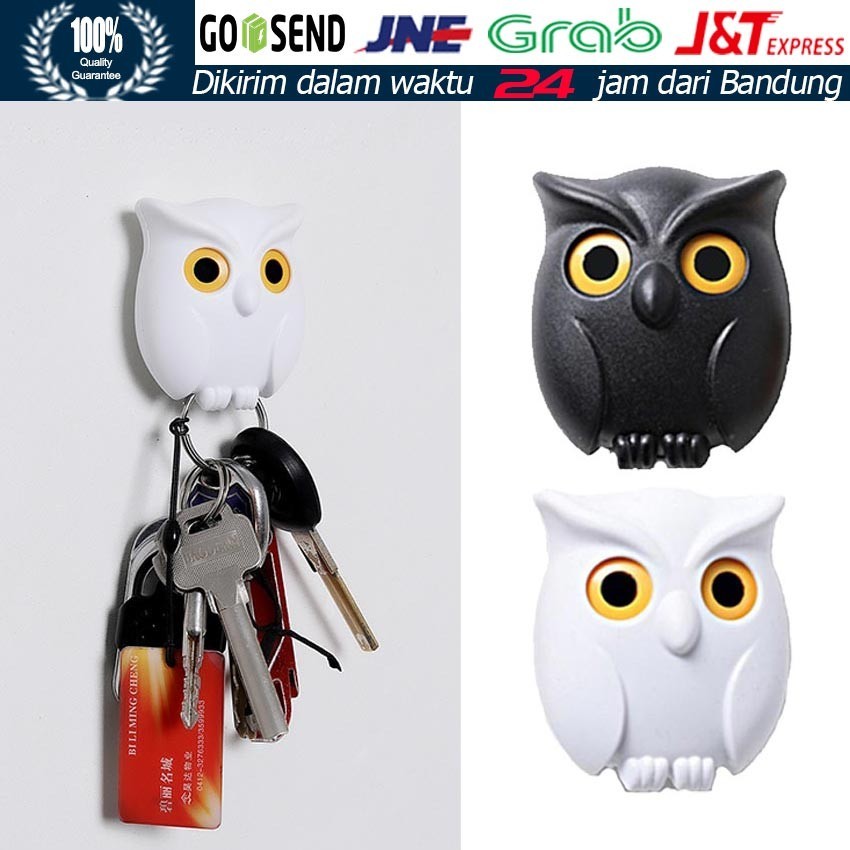 Jual Night Owl Magnetic Wall Mounted Key Holder / Keychain Rak ...