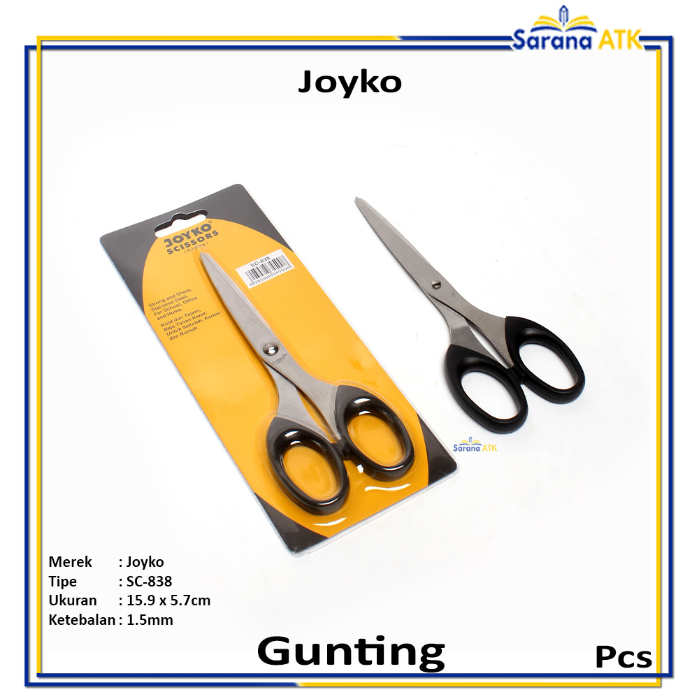 Jual Joyko - Scissors SC-838 Gunting Ukuran Sedang - Pcs | Shopee Indonesia