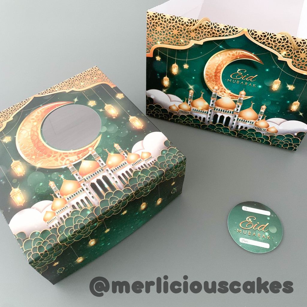 Jual Packaging Set Idul Fitri Lebaran Cake Box Kotak Kue Dus Kue 22 x ...
