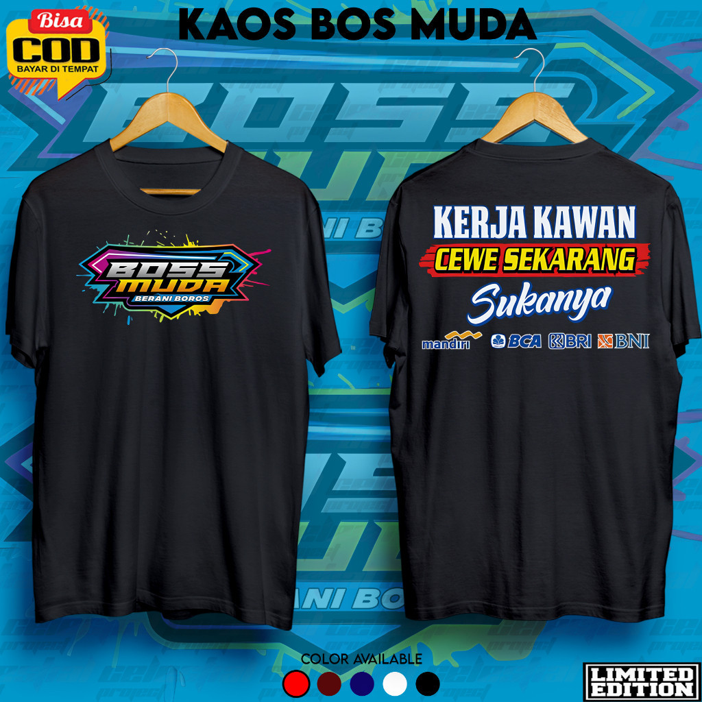 Jual Kaos Bos Muda Unisex | Kaos Kerja Kawan | Sablon Digital | Kaos ... Jual Kaos Bos Muda Unisex | Kaos Kerja Kawan | Sablon Digital | Kaos ...