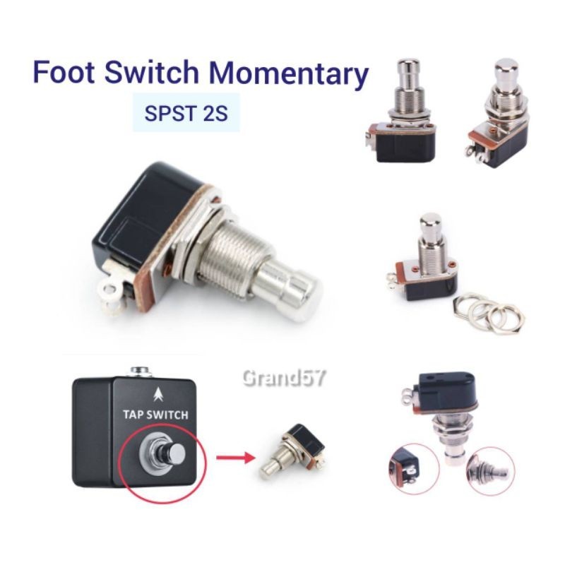Jual Saklar Switch Foot Switch Pedal Efek Gitar Effect Foot Push Button ...