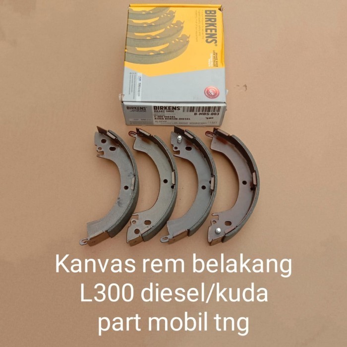 Jual Brake Shoe Kampas Rem Belakang Mitsubishi L300 Kuda Diesel Birkens Set | Shopee Indonesia