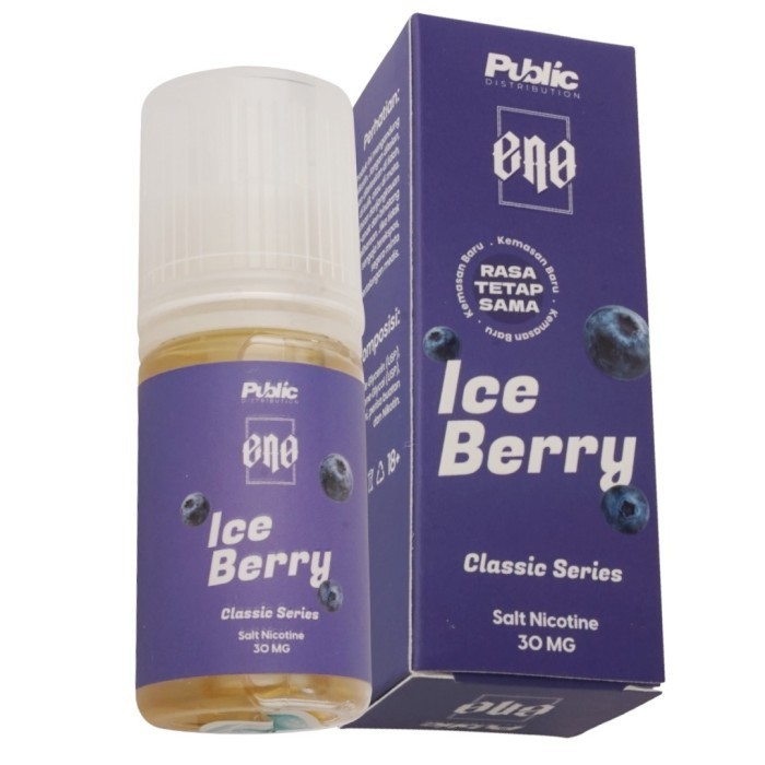 Jual Liquid Vape Vapor ENO Ice Berry Classic Saltnic 30MG 30ML By ...