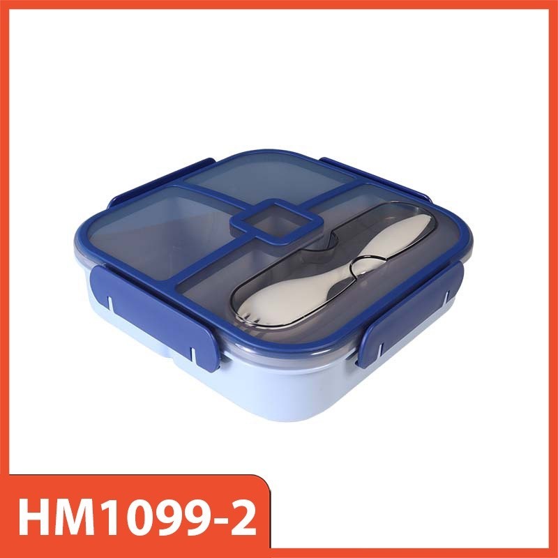 Jual Paus Biru - Lunch Box Kotak Bekal Bento Set Bersekat | Kotak Makan Siang Anak dan Dewasa ...