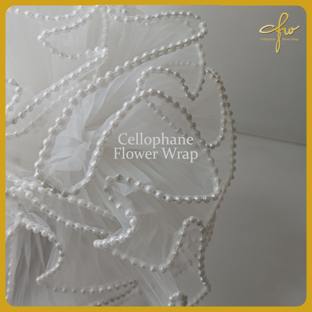 Jual Korean Furing + Mutiara / Renda bunga + Mutiara (Hiasan Kertas ...