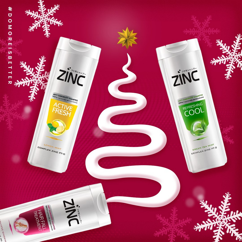 Jual Zinc Anti Dandruff Bottle Shampoo 170mL | Shopee Indonesia