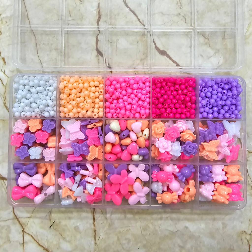 Jual Manik Manik Pasir 1 Box - Manik2 Mote Payet Pasir Paket DIY (BONUS ...