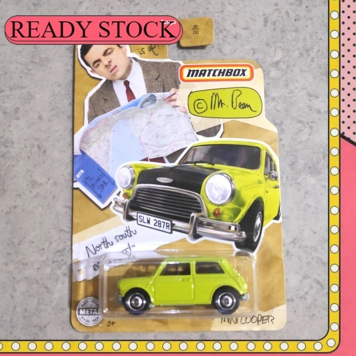 Jual MATCHBOX MBX MINI COOPER MR BEAN YELLOW | Shopee Indonesia