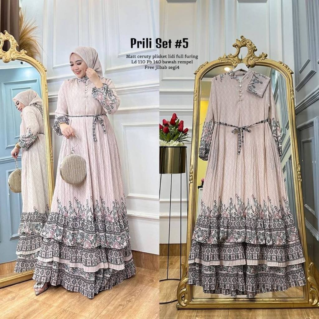 Jual MM45NN PRILI SET HIJAB / PRILI SET #2 / PRILI SET #3 (LABEL MADANI ...
