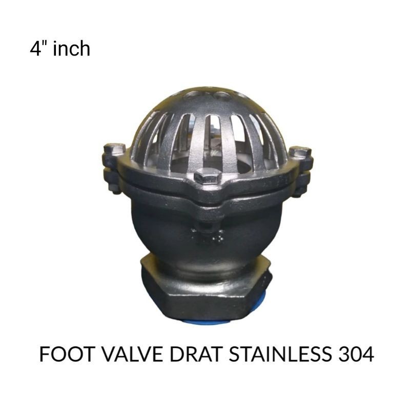 Jual Foot valve / foot klep stainless 304 drat DN 100 | Shopee Indonesia