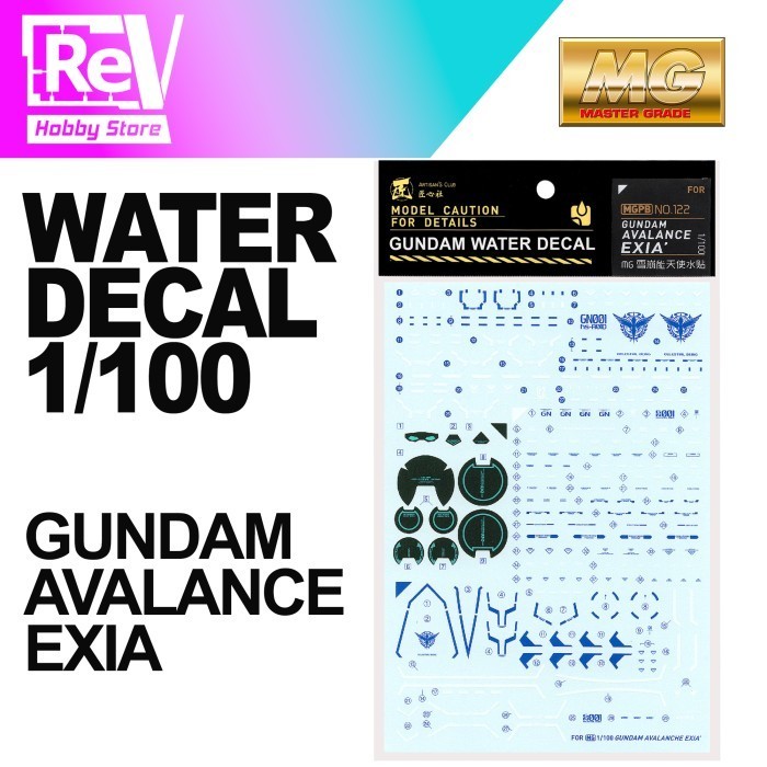 Jual GUNDAM WATER DECAL MG AVALANCE EXIA GUNDAM MASTER GRADE | Shopee ...