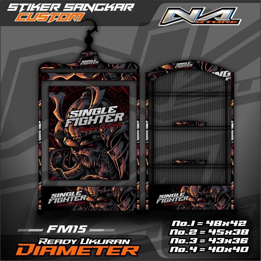 Jual Stiker Sangkar Kosan Koper Stiker Decal Kandang Kicau Petarung ...