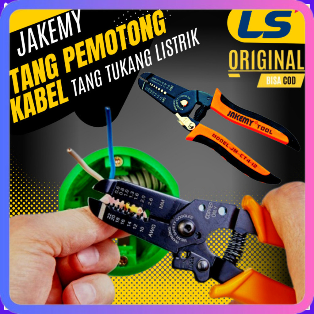 Jual Tang potong Kupas kabel Tang Pemotong/Alat Tang Kupas Kabel ...