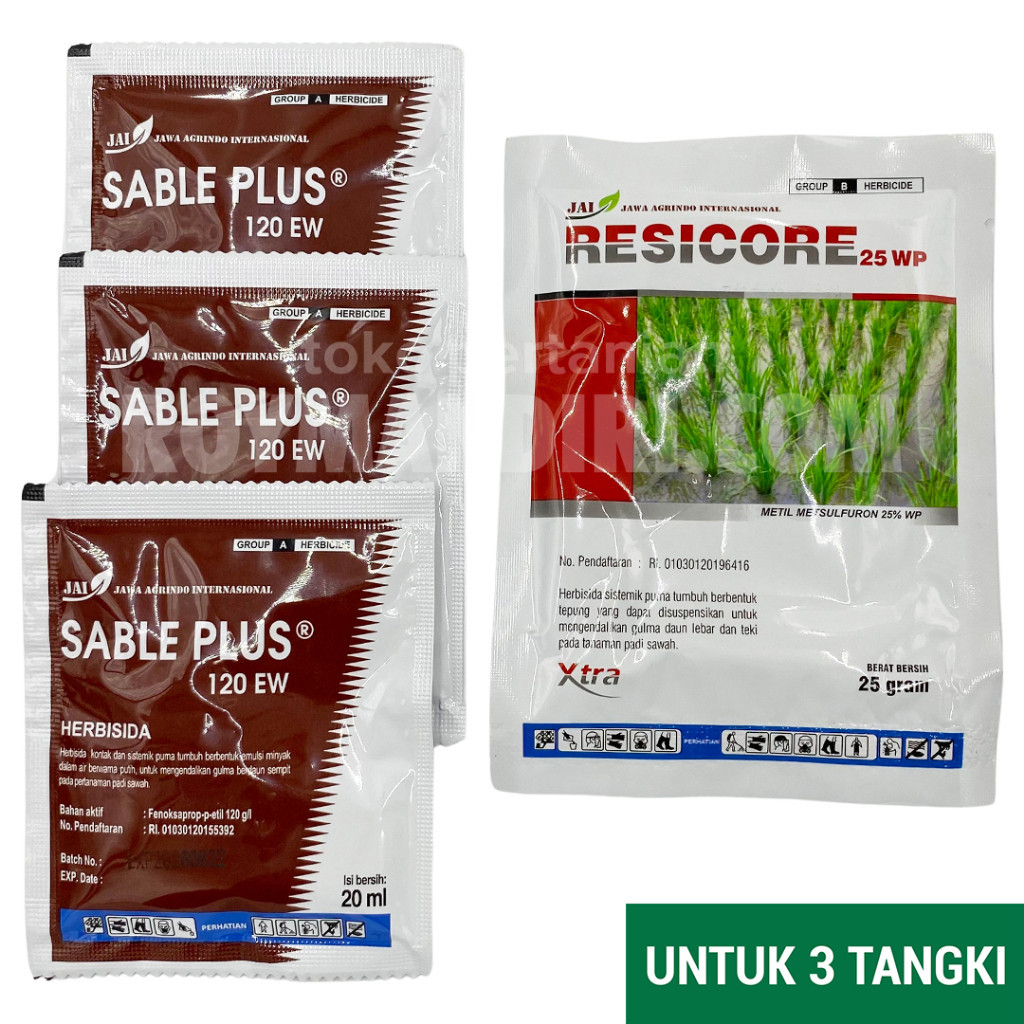 Jual Paket Herbisida Sistemik Selektif Padi Resicore + Sable Plus ...
