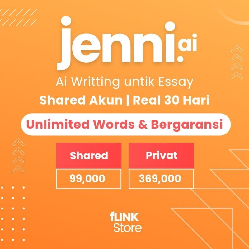 Jual JENNI AI WRITING UNLIMITED PREMIUM 30 HARI | Shopee Indonesia