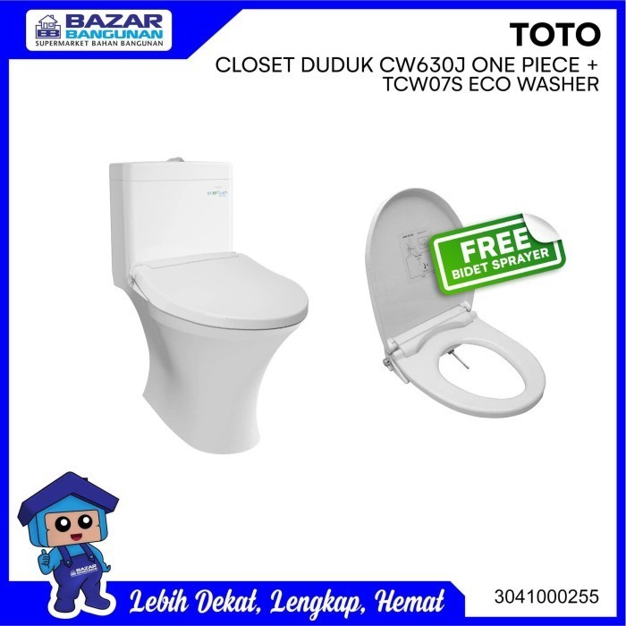 Jual FROMO SPESIAL Closet Kloset Toilet Duduk Eco Washer Toto Cw 630 Jp ...
