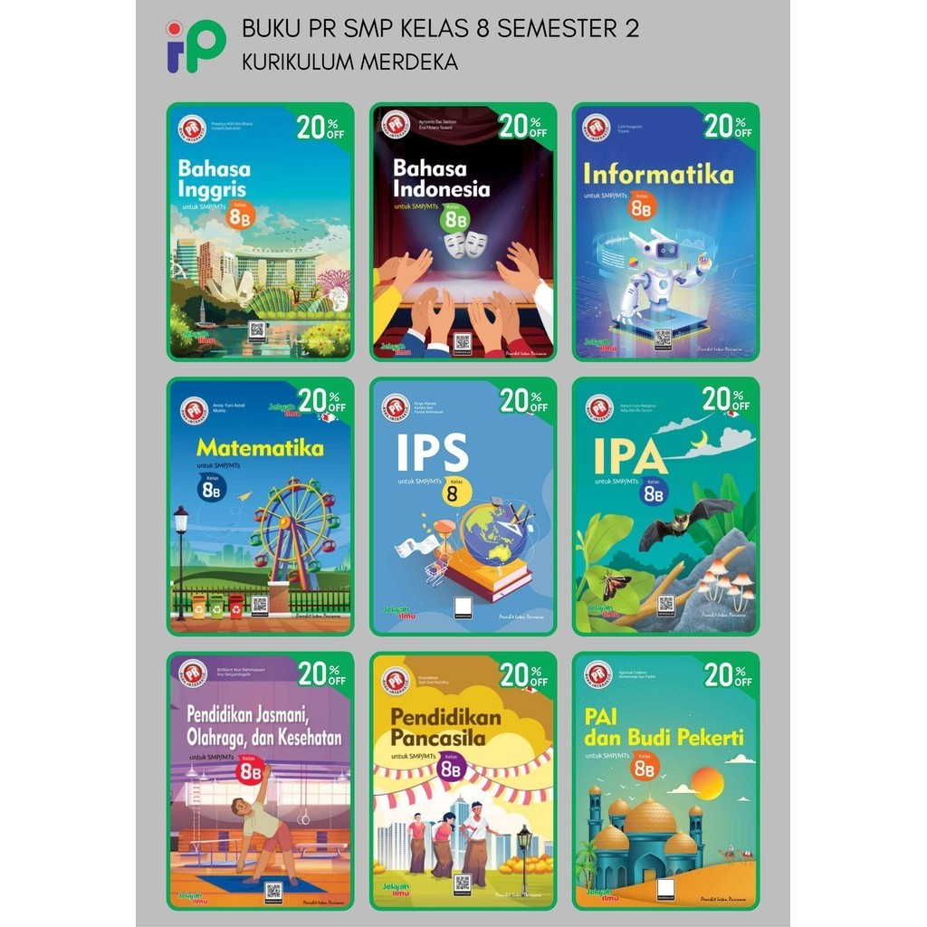 Jual Buku PR interaktif SMP Kelas 8 Semester 2 Kurikulum Merdeka Tahun 2024 Penerbit Intan ...