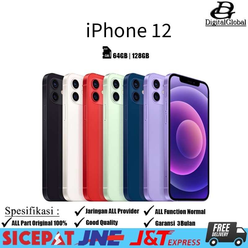 Jual iPhone Second 12 64GB 128GB 256GB Second Original 100% Second Mulus Fulset | Shopee Indonesia
