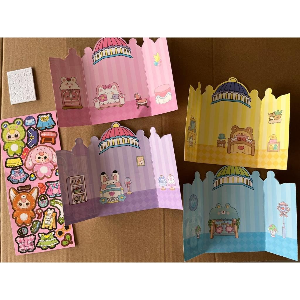 Jual Baby Three Stiker Ganti Baju Stiker BP Dress Up Baby Three Stiker ...