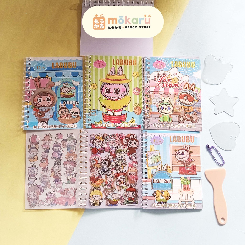 Jual Labubu Buku Sticker - Stiker Book DIY Set Gantungan Murah | Shopee ...