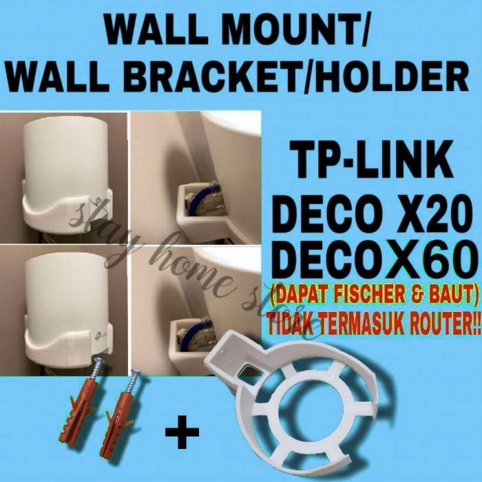 Jual Tp Link Deco X10 X20 X60 Wall Mount Bracket dinding - 1 PCS miyokaid | Shopee Indonesia