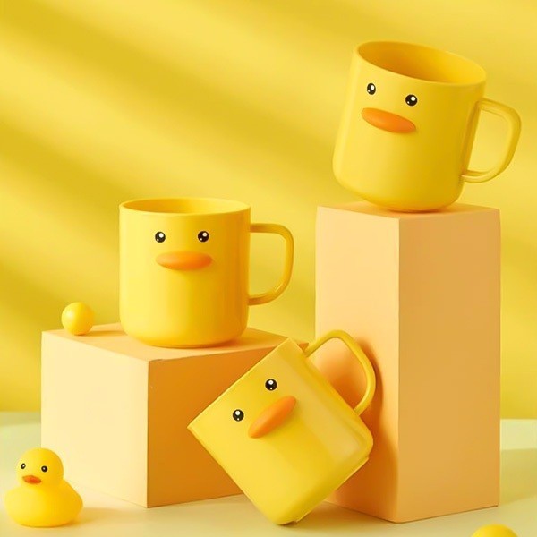 Jual Cangkir / Gelas Motif Kartun Bebek Kuning BPA Free Bonbox BKL31001 ...