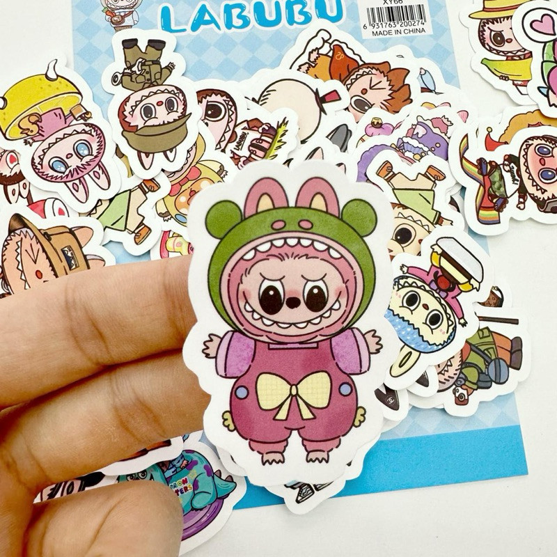 Jual 50 PCS PER BOX STICKER SATUAN AESTHETIC KARAKTER LABUBU | Shopee ...
