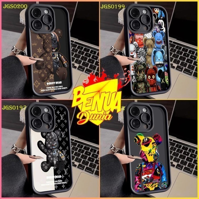 Jual SOFTCASE BLACK MOTIF DARK BEAR MATTE ROSE REDMI NOTE 11 11 PRO NOTE 12 4G 5G 12 PRO 4G 5G ...