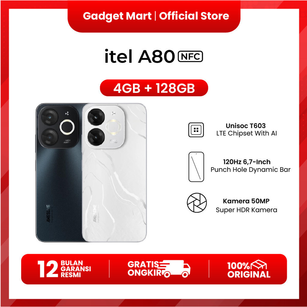 Jual Itel A80 4/128GB - Garansi Resmi | Shopee Indonesia