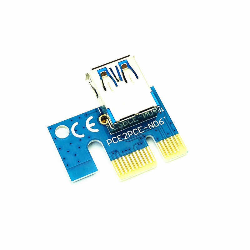 Jual Riser Card PCI-E 1X to 16X Graphics Extension Cable Mining ...
