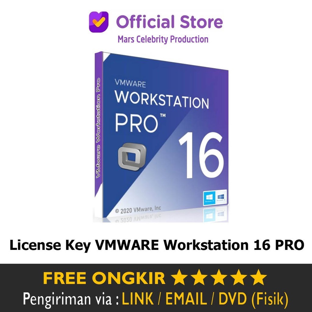 Jual License VMWare Workstation 16 Pro Original Full Version | Shopee ...