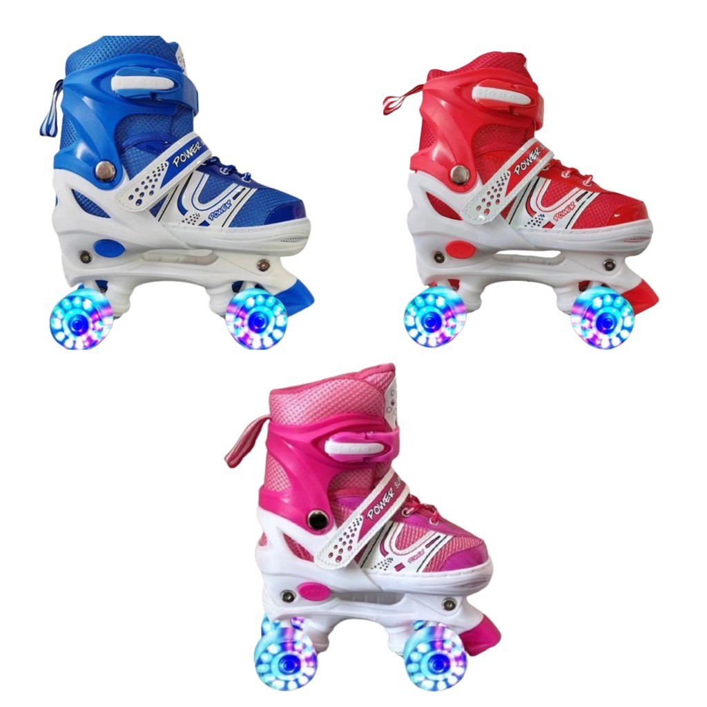 Jual ginnaquuen Sepatu Roda model roda mobil terbaru dengan lampu roda ...