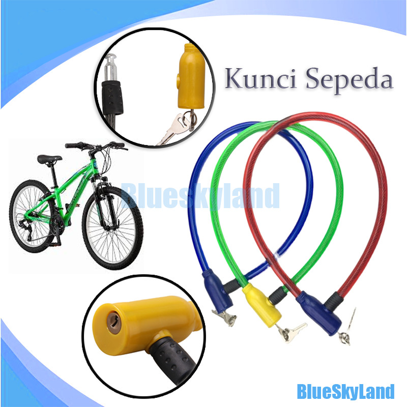 Jual Gembok Sepeda Cable Lock Kunci Kabel Pengaman Motor Helm Pentol ...