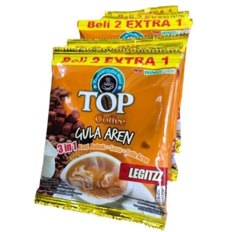 Jual TOP Kopi Gula Aren TUBRUK LEGITZZ 3in1 Instant Coffee Sachet 27gr ...
