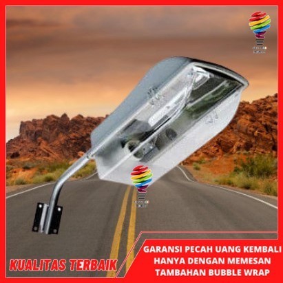 Jual Kap Lampu Jalan PJU KOSONGAN WATERPROOF Fitting E27 Outdoor Plus Tiang & Kabel Lampu LED ...