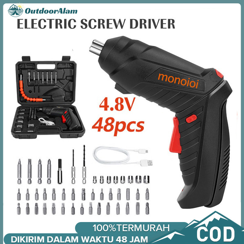 Jual 48pcs/4.8v dual-purpose electric screwdriver set small household ...