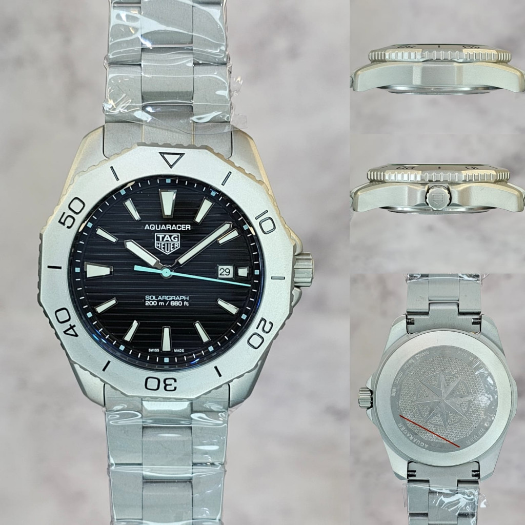 Jual JAM TANGAN PRIA TAG HEUER AQUARACER SOLARGRAPH WBP 2023 BLACK DIAL ...