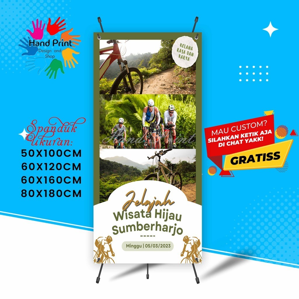 Jual Cetak Spanduk Banner Liburan Wisata Travel Jalan - jalan MMT ...